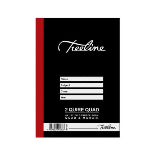 A4 Treeline Quad and margin hard cover book. – ArrowStatOnline