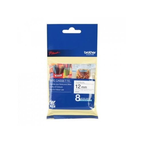 Brother Tape for MK-231 - Black on White 12mm x 8m Non-Laminated ...