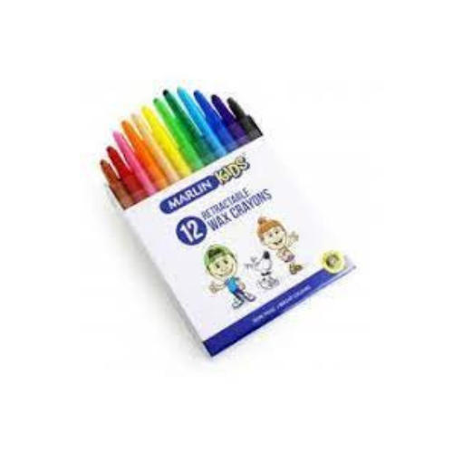 Marlin retractable wax crayons pkt12 – ArrowStatOnline